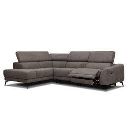 ECKSOFA LARS 5-Sitzer, 1 Relax, verstellbare Kopfst&uuml;tzen, taupe