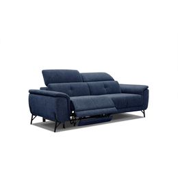 SOFA AVENA 3-Sitzer mit 1 Relaxfunktion, dunkelblau