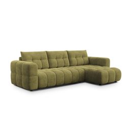 ECKSOFA CLOUDI 4-Sitzer rechts, olivgr&uuml;n