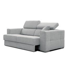 SOFA QUARTZ 3-Sitzer mit Ausziehsitz, silberfarben