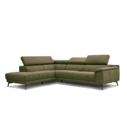 ECKSOFA FIERO 5-Sitzer, olivgr&uuml;n