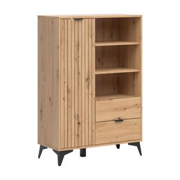 B&Uuml;CHERREGAL Mao Eichenholzoptik