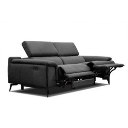 RELAXSOFA MATERA 3-Sitzer mit 2 Relaxfunktionen, schwarz