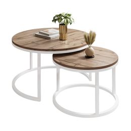 COUCHTISCH CIRI 2-in-1 Eichenholz Wotan