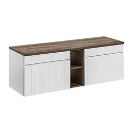 WASCHTISCHUNTERSCHRANK 140cm Zelie Wei&szlig;