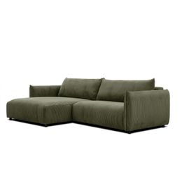 ECKSOFA TAUER 5-Sitzer, olivgr&uuml;n