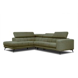 ECKSOFA MORELLO 5-Sitzer, olivgr&uuml;n