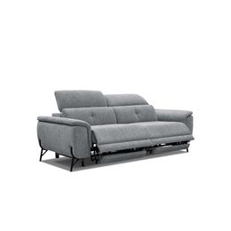 SOFA AVENA 3-Sitzer mit 2 Relaxfunktionen, grau