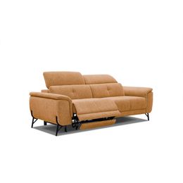 SOFA AVENA 3-Sitzer mit 1 Relaxfunktion, orange