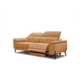 SOFA AVENA 3-Sitzer mit 1 Relaxfunktion, orange