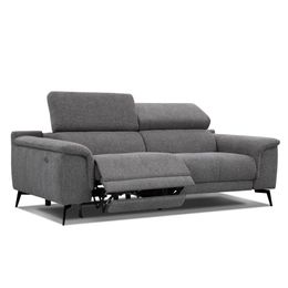 RELAXSOFA FIERO 3-Sitzer mit 1 Relaxfunktion, dunkelgrau