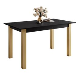 ESSTISCH ARTON GOLD ausziehbarer Tisch 140-195 cm Klapptisch Wohnzimmer