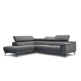 ECKSOFA FIERO 5-Sitzer, dunkelgrau