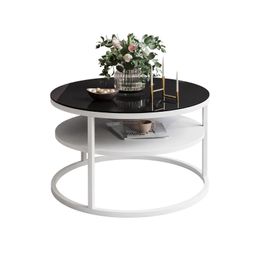 COUCHTISCH CIRI SLIM GLASS mit Regal