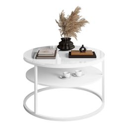 COUCHTISCH CIRI mit Regal Hochglanz
