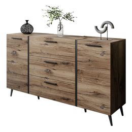 SIDEBOARD mit Schubladen ONYX LOFT auf Beinen