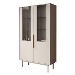 VITRINE MIRACLE mit Glasfront Kaschmir