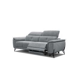 SOFA AVENA 3-Sitzer mit 1 Relaxfunktion, grau