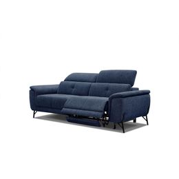 SOFA AVENA 3-Sitzer mit 1 Relaxfunktion, dunkelblau