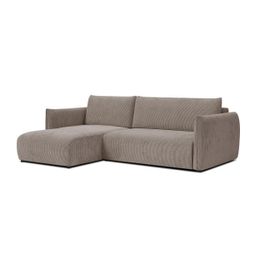 ECKSOFA TAUER 3-Sitzer rechts, taupe