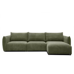 ECKSOFA TAUER 5-Sitzer, olivgr&uuml;n