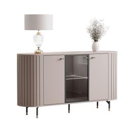 SIDEBOARD ELODIE 3T mit LED-Beleuchtung Kaschmir