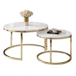 COUCHTISCH CIRI 2-in-1 CHROME gold