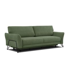 SOFA LOREM 3-Sitzer mit Schlaffunktion, gr&uuml;n