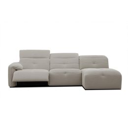 ECKSOFA TRENTO 4-Sitzer mit 1 Relaxfunktion, beige