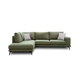 ECKSOFA MEDIOLANE 5-Sitzer, olivgr&uuml;n