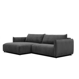 ECKSOFA TAUER 5-Sitzer, dunkelgrau
