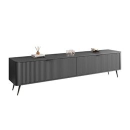 TV-ELEMENT SCARLETT 2D 200 CM AUF BEINEN SCHWARZ