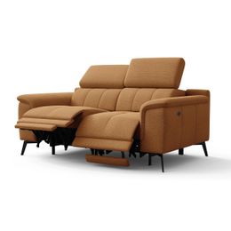 RELAXSOFA FIERO 2-Sitzer mit 2 Relaxfunktionen, orange