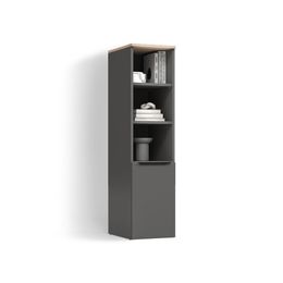 UNIVERSALSCHRANK Piave Anthrazit/Sonoma mit einer T&uuml;r