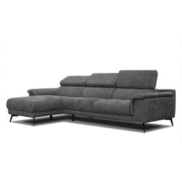 ECKSOFA FIERO 4-Sitzer, dunkelgrau