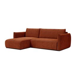 ECKSOFA TAUER 3-Sitzer rechts, orange