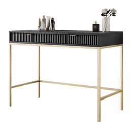 KONSOLENTISCH CORTADO GOLD T104 SCHWARZ