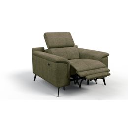 SESSEL FIERO mit Relaxfunktion, olivgr&uuml;n