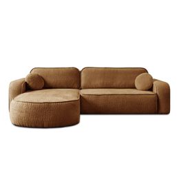 ECKCOUCH VENUS II mit Bettkasten, Coral 35