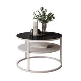 COUCHTISCH CIRI GLAS KASCHMIR mit Regal