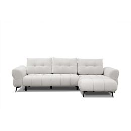ECKSOFA SALVINI 4-Sitzer, wei&szlig;
