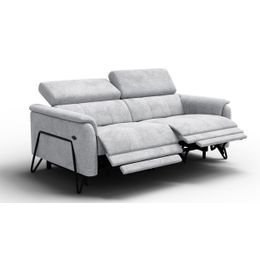RELAXSOFA RODEN 3-Sitzer, hellgrau