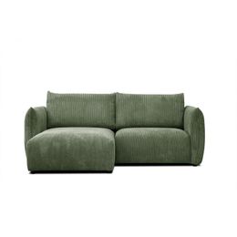 ECKSOFA TAUER 3-Sitzer, olivgr&uuml;n