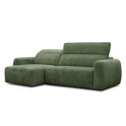 ECKSOFA NERO 4-Sitzer, dunkelgr&uuml;n