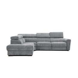 ECKSOFA CALVERA 5-Sitzer mit 1 Relaxfunktion, grau
