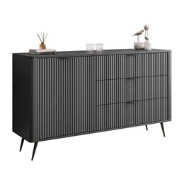 SIDEBOARDS SCARLETT 138 1D3S MIT SCHUBLADEN SCHWARZ