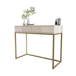 KONSOLE Glamour auf goldenem Gestell PUSH OPEN