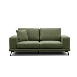 SOFA MEDIOLANE 2,5-Sitzer, olivgr&uuml;n