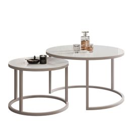 COUCHTISCH CIRI 2-in-1 GLAS KASCHMIR