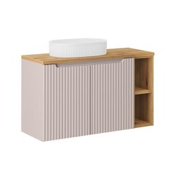 WASCHTISCH 100.4cm Riva Kaschmir und Holz